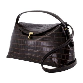 Toteme Womens Top Handle Bag Brown Calfskin