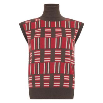 Moorer Marisol &Auml;rmelloser Pullover - - Knitwear - Damen - Mehrfarbig - XS