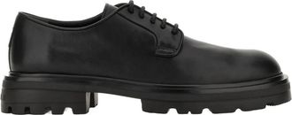 Hogan Polished Leather Derby Shoes - Gr. 6_5 - in Schwarz