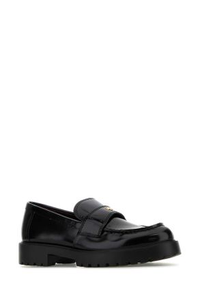Tory Burch Womens Black Leather Loafers Perfectblack Slippers Flat Shoes