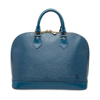 Louis Vuitton Pre-owned Sac &agrave; main en cuir &agrave; poign&eacute;e sup&eacute;rieure - Femme - Pre-owned - Bleu - Taille: ONE Size