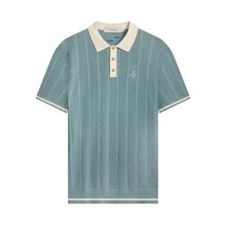 Filling Pieces Homme, Pulls, Bleu, Taille: M Polo en maille