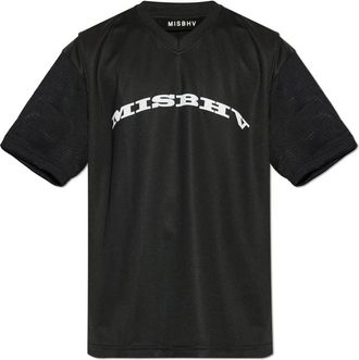 Misbhv Misbhv, Homme, Tops, Noir, Taille: XL V-Neck T-Shirt