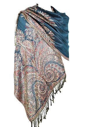 achillea Wendbarer Paisley Pashmina Rave-Schal, Schals und Wraps f&uuml;r Abendkleid, exotische indische Schals f&uuml;r alle Jahreszeiten, 28W x 76L