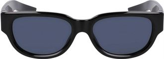 Nike Variant II Rechteck-Sonnenbrille, Kunststoff (Schwarz/Grau)