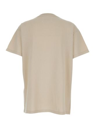 Maison Margiela Womens Crew Neck T-Shirt White Cotton T-Shirts & Jerseys