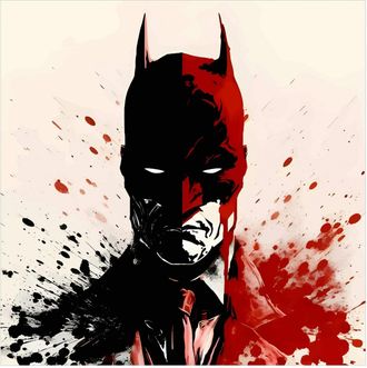 Wallario Sticker/Aufkleber f&uuml;r K&uuml;hlschrank/Geschirrsp&uuml;ler/K&uuml;chenschr&auml;nke, Selbstklebende Folie - 60 x 60 cm, Motiv: Dunkle Dualit&auml;t