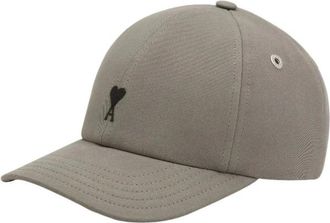 Ami Femme, Accessoires, Gris, Taille: ONE Size De Coeur Embroidery Cap