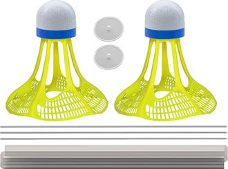 Generic Elastisches Badmintentrainer Set, Badmintentrainer | Niedlicher Badminton Solo Trainer Kids mit leuchtenden Badmintonkugeln | Eltern-Kind-Interaktion 