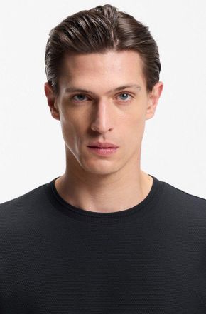 BOSS T-Shirt Tiburt 240 mit Jacquard-Struktur, regular fit