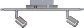 Paulmann Spotlight Georgia max. 2x10W GU10 Nickel gebürstet 230V Metall