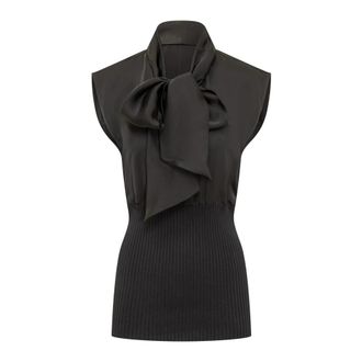 Fabiana Filippi &Auml;rmelloses Top - - Tops - Damen - Schwarzk - S