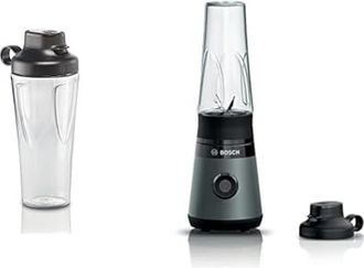 Bosch Hausger&auml;te Mini-Standmixer VitaPower Serie 2 MMB2111S,Mini-Highspeed-Mixer & Bosch ToGo-Flasche MMZBT01B, Smoothie-ToGo-Flasche 0