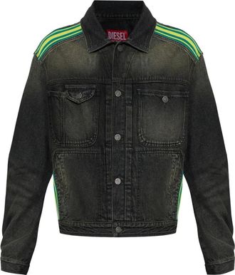 Diesel D-Bas-Fsj1 Veste en jean - Homme - Vestes - Noir - Taille: 2XL