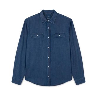 Paul & Shark Weiches Giza Baumwolle Denim Hemd - - Shirts - Herren - Blau - M