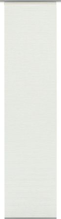 Gardinia 30215 Flächenvorhang Natur-Optik inklusiv Aluminium Unterprofil, von unten einkürzbar, 60 x 245 cm, weiß