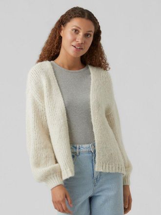 Vero Moda Strickjacke VMMAYBE LS OPEN CARDIGAN GA REP Kunstfaser, oversize