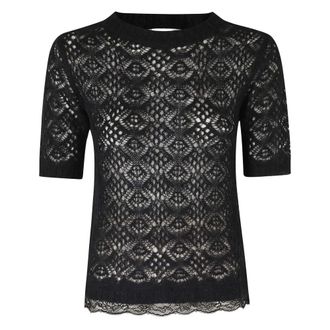 Ermanno Scervino Rundhals-Strickware - - Knitwear - Damen - Schwarzk - M