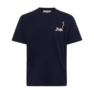 J.W.Anderson T-Shirt mit R&uuml;ckendruck - - Tops - Herren - Blau - S