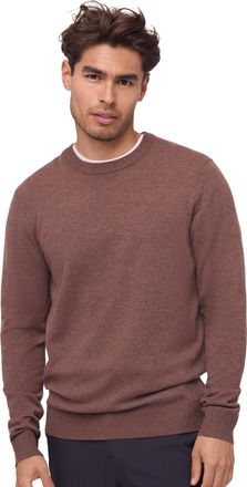 Danish Endurance Merinowolle Pullover mit Kaschmir, Strickpullover mit Rundhalsausschnitt, Wollpullover Herren, Braun, XXL