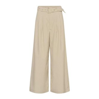 MY ESSENTIAL WARDROBE Femme, Pantalons, Beige, Taille: 46 FR Pantalon large