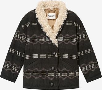Isabel Marant Manteau Qayla - Femme - Noir D&eacute;lav&eacute; - Taille 34 - Marant &Eacute;toile