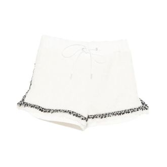sacai Damen, Shorts, Wei&szlig;, SGr&ouml;&szlig;e
