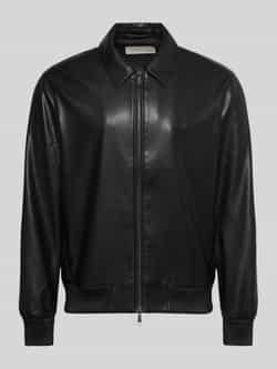 Calvin Klein Jeans Regular Fit Kunstlederjacke mit Rei&szlig;verschluss