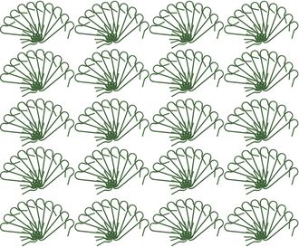 Com-Four 200x Haken für Weihnachtsbaumschmuck - Doppelhaken für Weihnachtsbaum-Deko - Perfekt für Deko-Anhänger