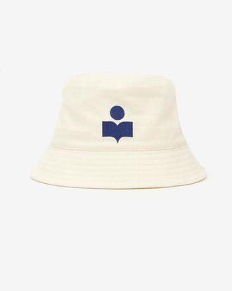 Isabel Marant Chapeau Haley - Femme - &Eacute;cru Et Bleu - Taille 57 - Isabel Marant