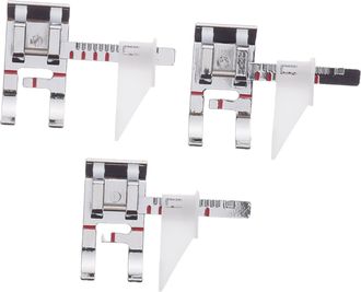 TOPBATHY 3st&uuml;cke N&auml;hmaschinenf&uuml;&szlig;e-Set Mit Verstellbarem Stopffu&szlig; Und Saumf&uuml;hrung F&uuml;r N&auml;hmaschinenaufs&auml;tze N&auml;hzubeh&ouml;r F&uuml;r Heimwerker Und Professionelle N&auml;hproje