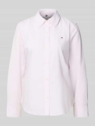 Tommy Hilfiger Regular Fit Hemdbluse aus Baumwoll-Mix