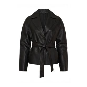 BTF-CPH Btfcph, Femme, Vestes, Noir, Taille: 44 FR &Eacute;l&eacute;gant Veste en Cuir
