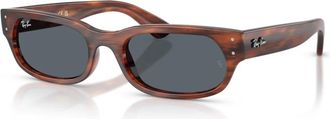 Ray-Ban Lunettes de soleil irr&eacute;guli&egrave;res - unisex - Accessoires - Brun - Taille: 54 MM