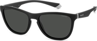 Polaroid Pld 2133/s 08A/M9 BLACK GREY Sunglasses Unisex Injected, Standard, 56