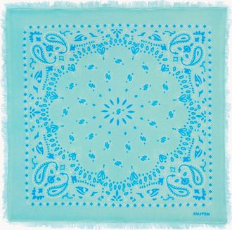 Kujten Grand bandana cachemire imprim&eacute; - Grand Bandana Hachiko Bico