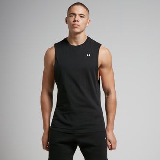 MyProtein Herren Rest Day Tanktop mit tiefem Armausschnitt - Schwarz - XXXL
