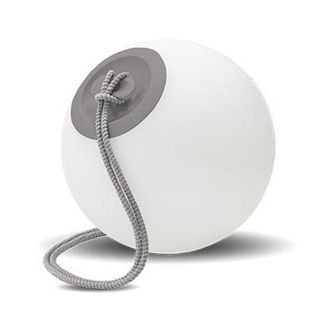 Licht-Erlebnisse Led Pendelleuchte au&szlig;en Akku dimmbar Farbwechsel rgbw IP65 rund d: 24 cm Kugel Schirm kabellose Au&szlig;enlampe H&auml;ngeleuchte Balkon Garten