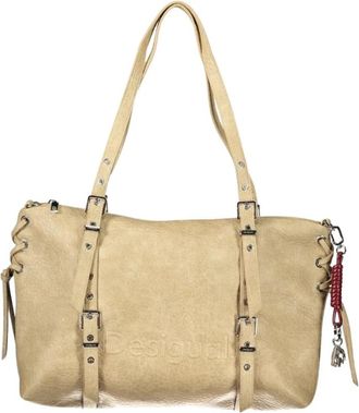 Desigual Umh&auml;ngetasche mit Schnallenakzenten - - Bags - Damen - Beige - ONE SIZE