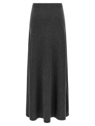 Balenciaga Womens Gray Wool Mini Skirt