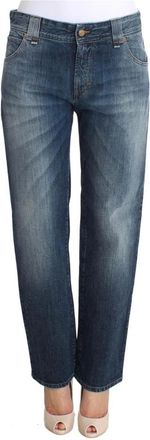 John Galliano Femme, Jeans, Bleu, Taille: W25 MidRise Jeans droits Distressed Denim