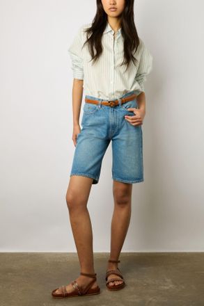 Gerard Darel Chemise &agrave; rayures bicolores - AMYNA - Vert deau