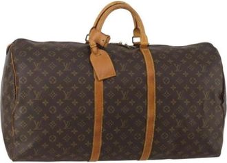 Louis Vuitton Sac Boston Keepall 60 Pr&eacute;-poss&eacute;d&eacute; - Femme - Pre-owned - Brun - Taille: ONE Size