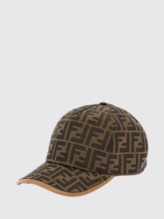 Fendi Casquette de baseball en m&eacute;lange de coton avec monogramme FF jacquard