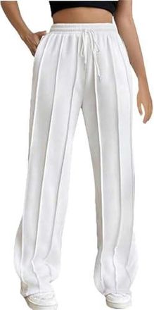 Generic Pantalon de Jogging pour Femme, Pantalon de Sport &agrave; Jambes Larges, Pantalons dentra&icirc;nement Taille Haute, Long et Ample, avec Ceinture &eacute;lastique 2026