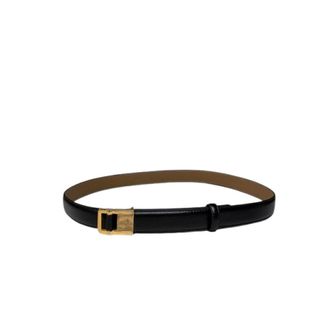 Givenchy Ceinture en cuir lisse Pre-owned - Femme - Pre-owned - Noir - Taille: ONE Size