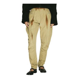 Kiko Kostadinov Hose mit Cordbesatz - - Trousers - Damen - Beige - S