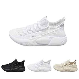 Generic Baskets respirantes pour femme - L&eacute;g&egrave;res et respirantes - Chaussures pieds nus - Chaussures de marche avec lacets - Chaussures de fitness athl&eacute;tiques 