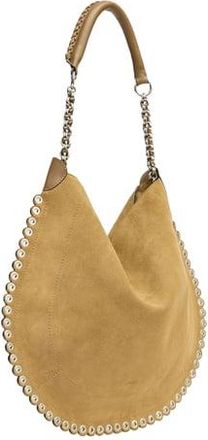 Isabel Marant Sac chaine Oskan Hobo Soft en cuir velours