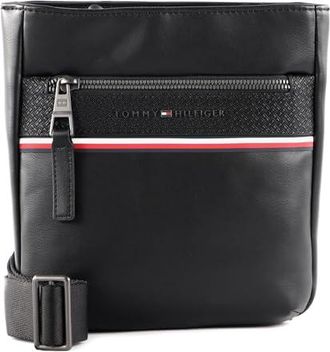 Tommy Hilfiger 1985 PU Mini Crossover AM0AM09264, Sac Reporter Homme, Noir (Black), OS